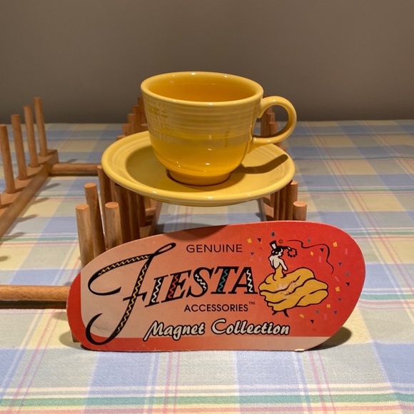 Fiestaware | Kitchen | Fiestaware Sunflower Cup And Saucer Perfect ...